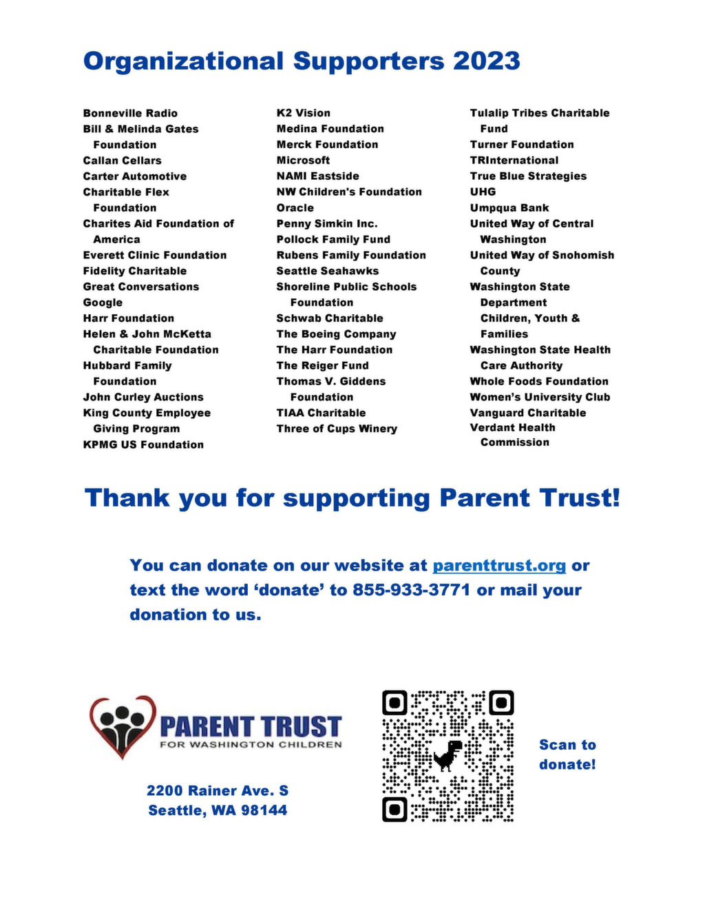 Impact – Parent Trust